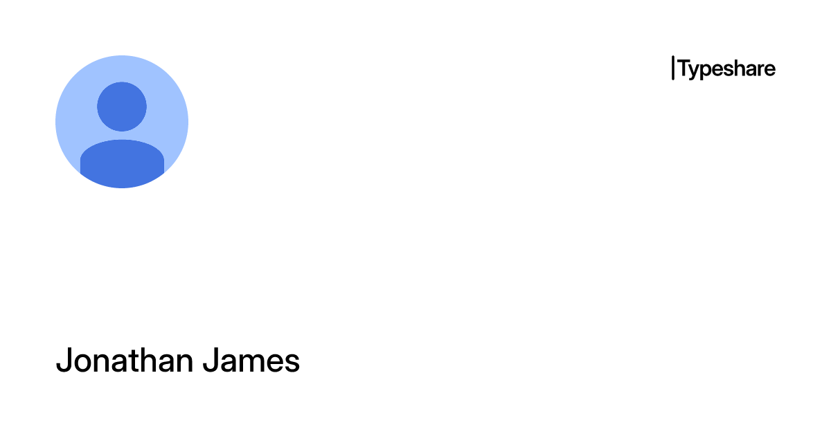 Jonathan James | Typeshare