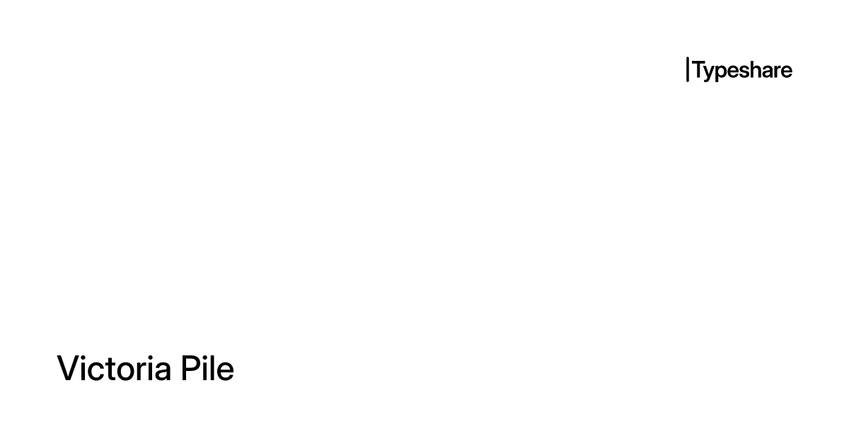 Welcome to Victoria Pile's Social Blog